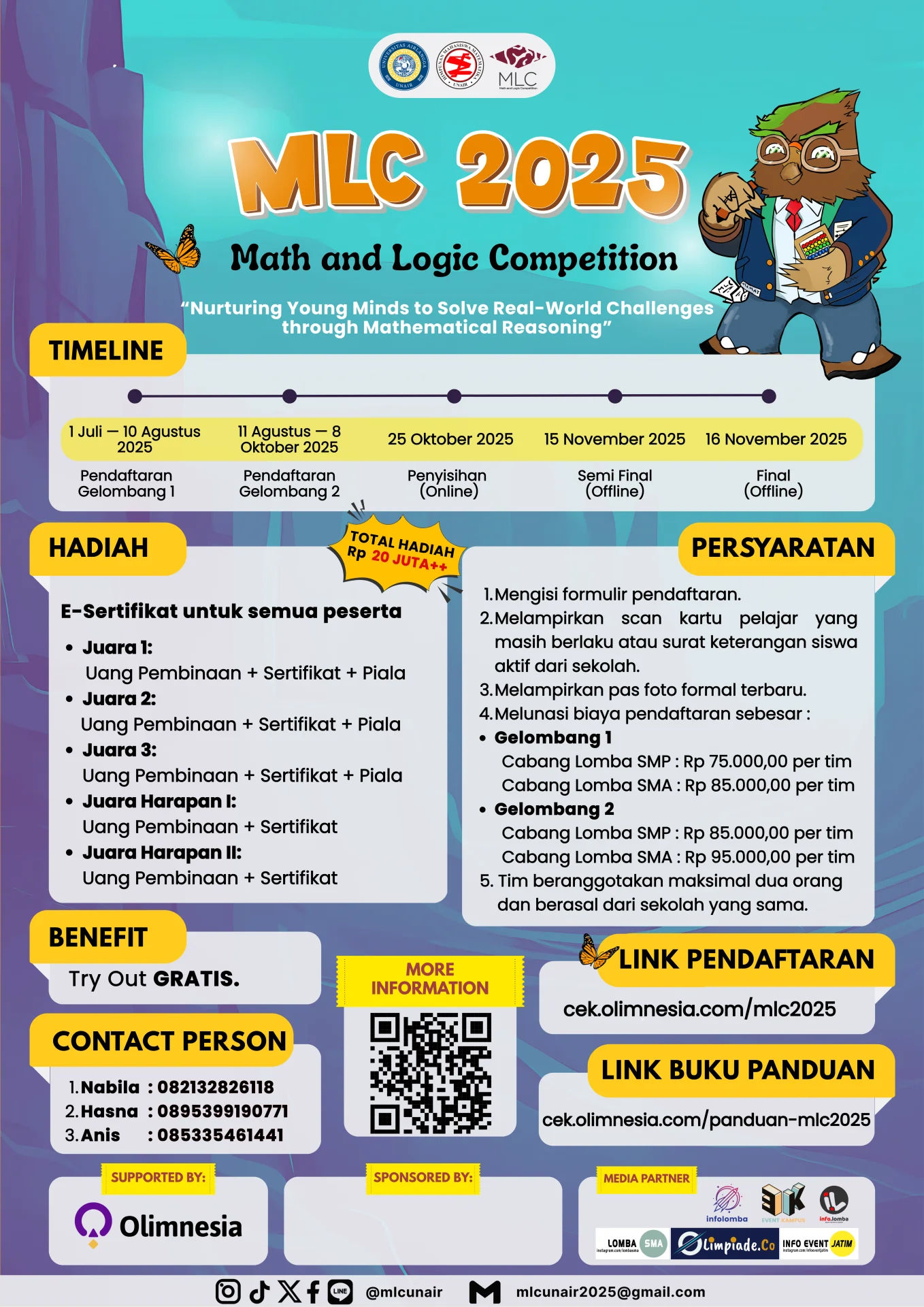 Olimnesia – MLC 2025 – Math and Logic Competition (Tingkat SMA)